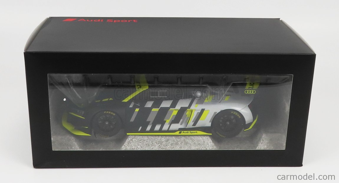 SPARK-MODEL 5022100251 Scale 1/18 | AUDI R8 LMS GT2 AUDI SPORT 2021 GREY BLACK YELLOW