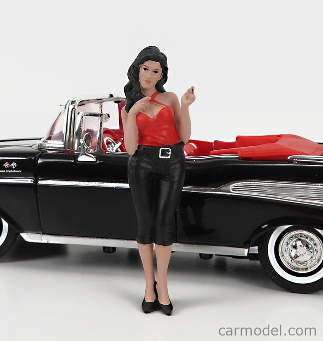 AMERICAN DIORAMA 76444 Scale 1/24 | FIGURES PIN-UP - PEGGY RED BLACK