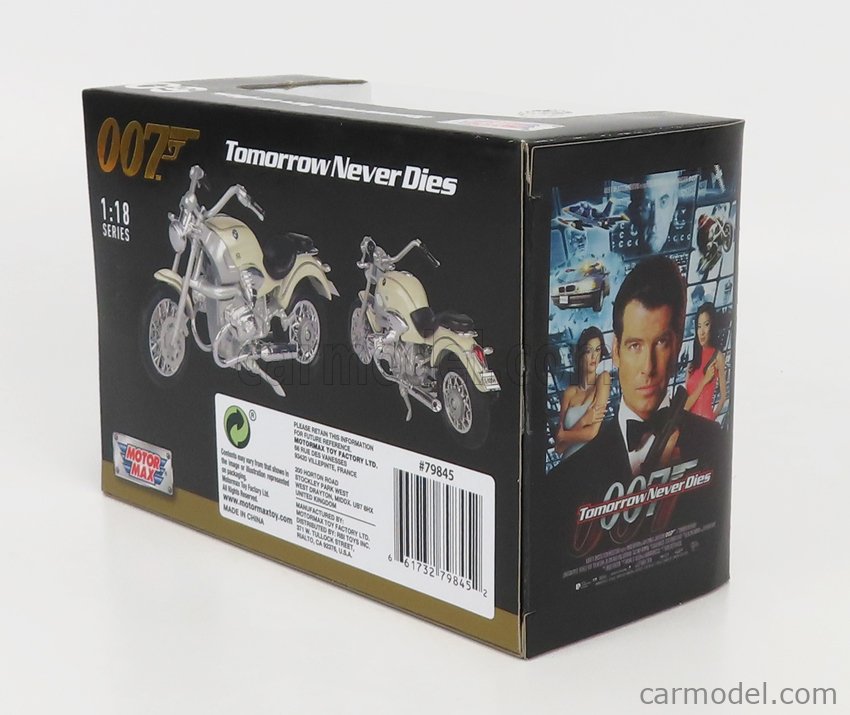 MOTOR-MAX MMAX421-79845 Scale 1/18 | BMW R1200C 1997 - 007 JAMES BOND - TOMORROW NEVER DIES - IL ...