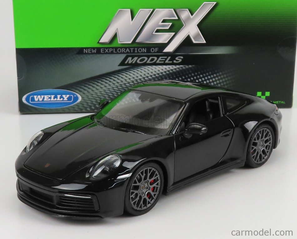 WELLY WE24099BK Scale 1/24 | PORSCHE 911 992 CARRERA 4S COUPE 2020 BLACK