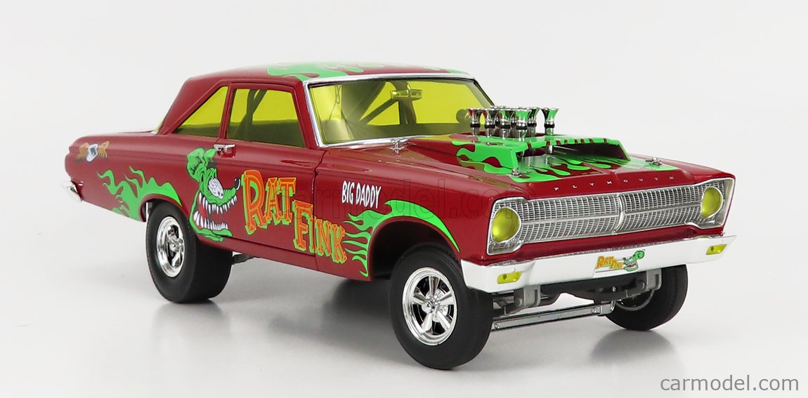 ACME-MODELS A1806508 Scale 1/18 | PLYMOUTH AWB BIG DADDY RAT FINK 1965 RED GREEN