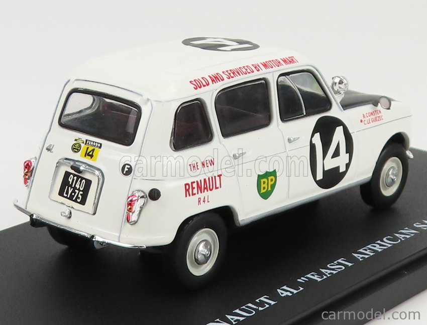EDICOLA ABR4P074 Scale 1/43 | RENAULT R4 N 14 RALLY EAST AFRICAN SAFARI ...