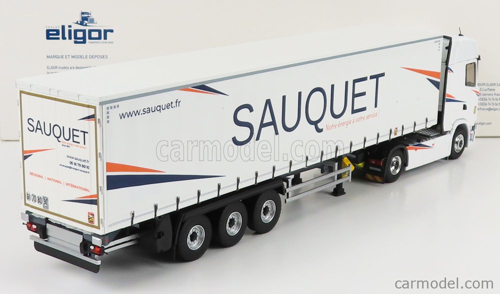 ELIGOR 117538 Scale 1/43 | SCANIA R460 TRUCK TELONATO SAUQUET TRANSPORT ...