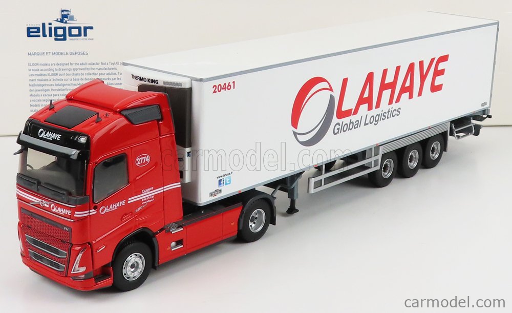ELIGOR 117153 Scale 1/43 | VOLVO FH4 500 TRUCK SEMI-FRIGO LAHAYE ...