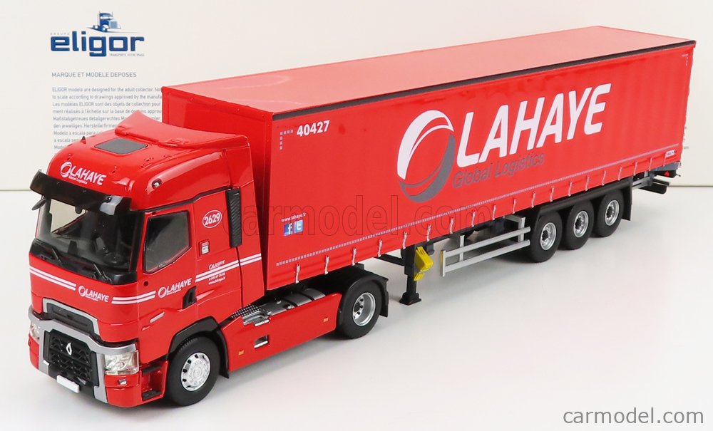 ELIGOR 117152 Escala 1/43 | RENAULT T-LINE HIGH TRUCK TELONATO LAHAYE ...