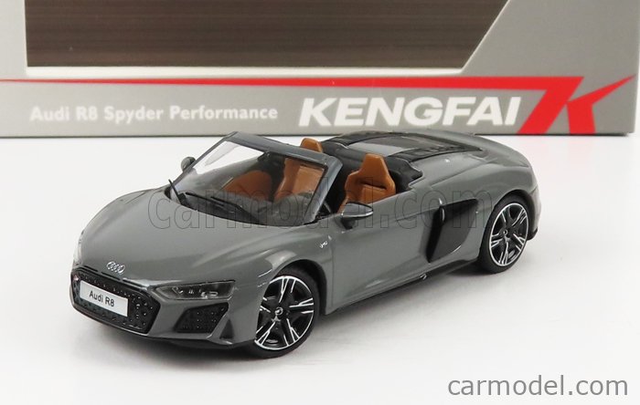 NZG VAKF-640366 Scale 1/64 | AUDI R8 SPIDER PERFORMANCE 2019 GREY