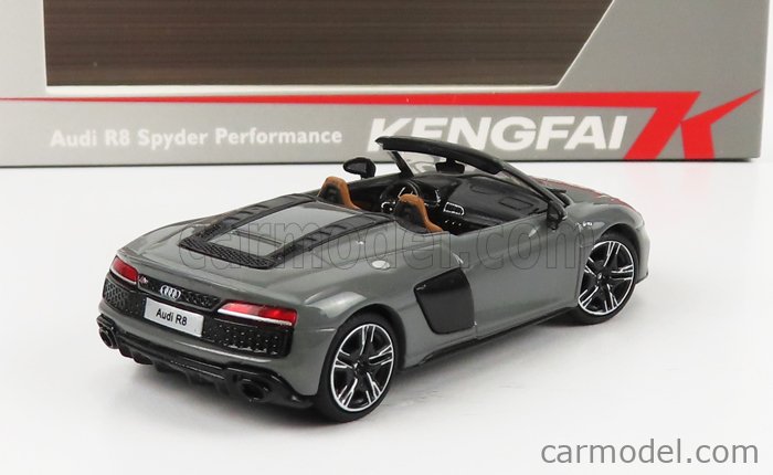 NZG VAKF-640366 Scale 1/64 | AUDI R8 SPIDER PERFORMANCE 2019 GREY