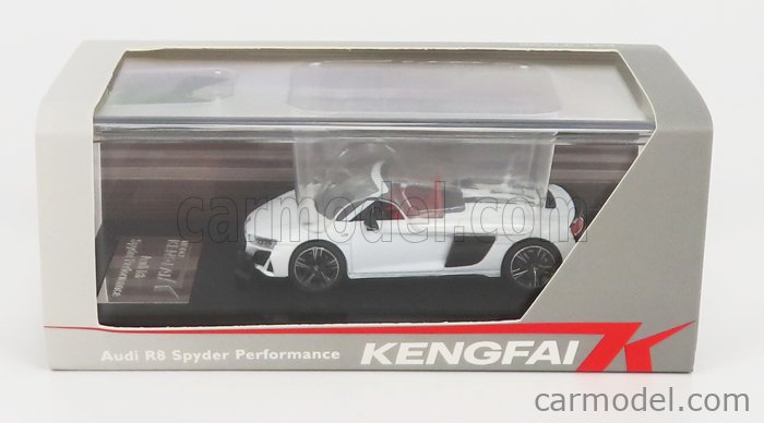 NZG VAKF-640365 Scale 1/64 | AUDI R8 SPIDER PERFORMANCE 2019 WHITE