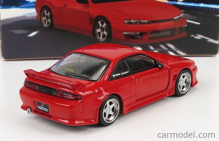 TARMAC T64G-018-RE Scale 1/64 | NISSAN SILVIA (S14) COUPE 1994 RED