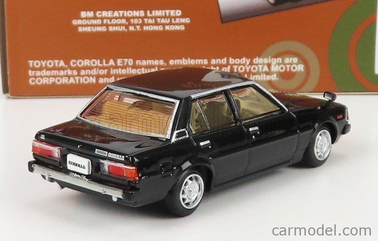 BM-CREATIONS BM64B0219LHD Scale 1/64 | TOYOTA COROLLA (E70) 1979 BLACK