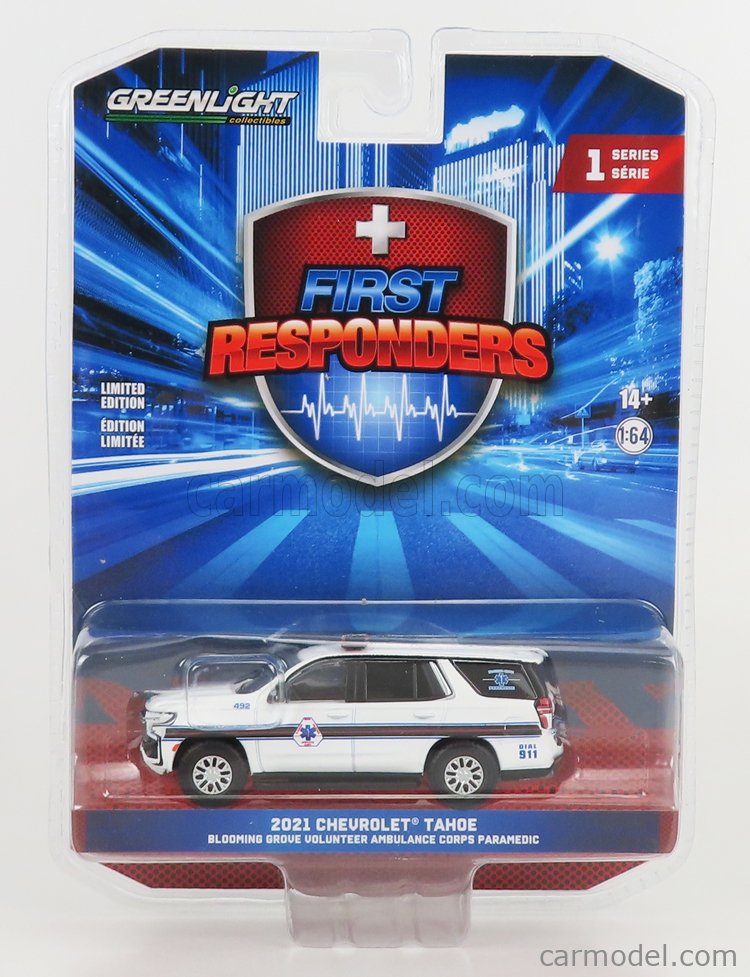 GREENLIGHT 67040F Scale 1/64 | CHEVROLET TAHOE AMBULANCE VOLUNTEER ...