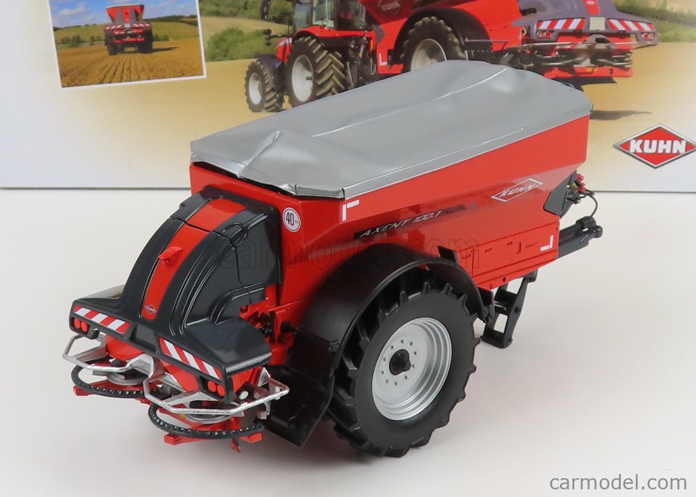 ROS-MODEL 602298 Escala 1/32 | KUHN AXENT 100.1 TRAILER PRECISION FERTILIZED SPREADER RED