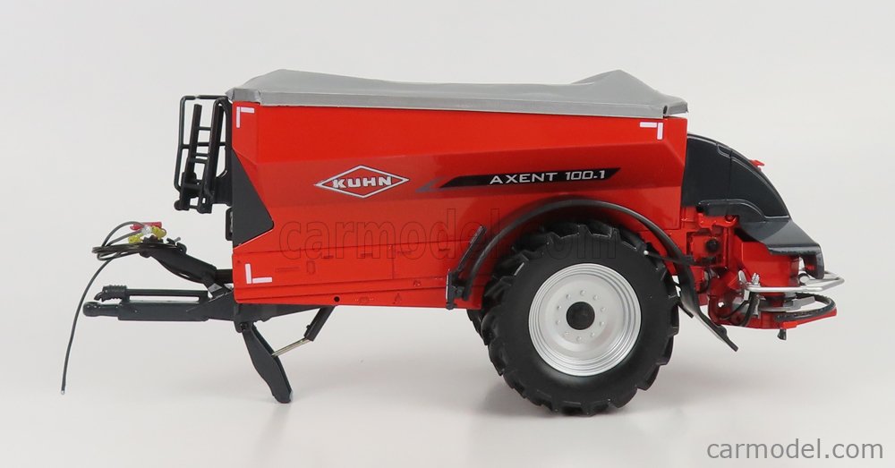 ROS-MODEL 602298 Escala 1/32 | KUHN AXENT 100.1 TRAILER PRECISION FERTILIZED SPREADER RED