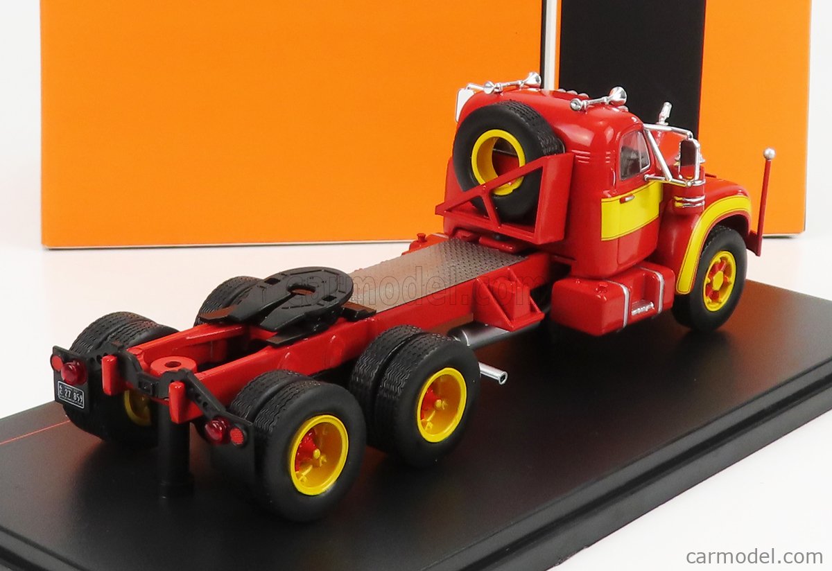 IXO-MODELS TR131.22 Scale 1/43 | MACK B61 TRACTOR TRUCK 3-ASSI 1953 RED ...