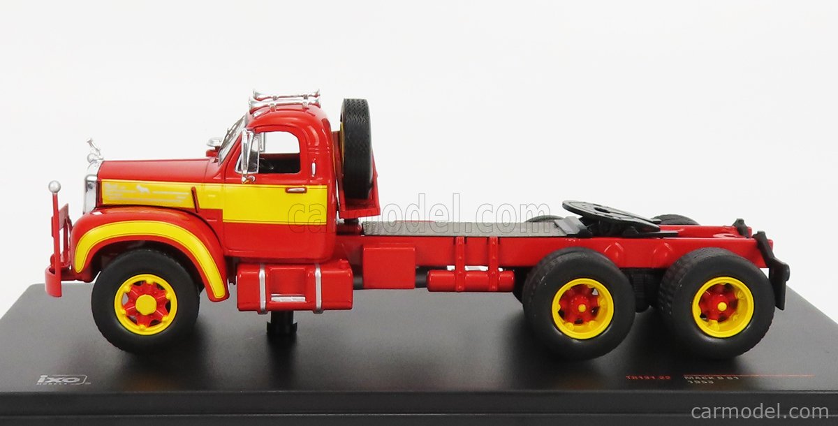IXO-MODELS TR131.22 Scale 1/43 | MACK B61 TRACTOR TRUCK 3-ASSI 1953 RED ...