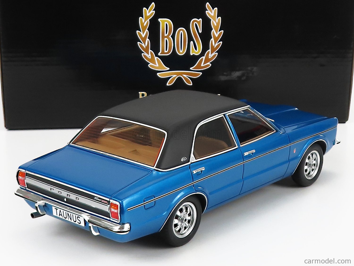 BoS-MODELS BOS409 Scale 1/18 | FORD ENGLAND TAUNUS GXL 1972 BLUE BLACK