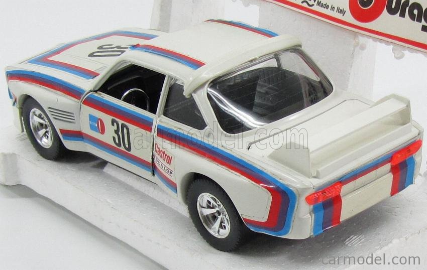 BURAGO 0116 Scale 1/24 | BMW 3.0 CSI TURBO N 30 RACING 1975 WHITE