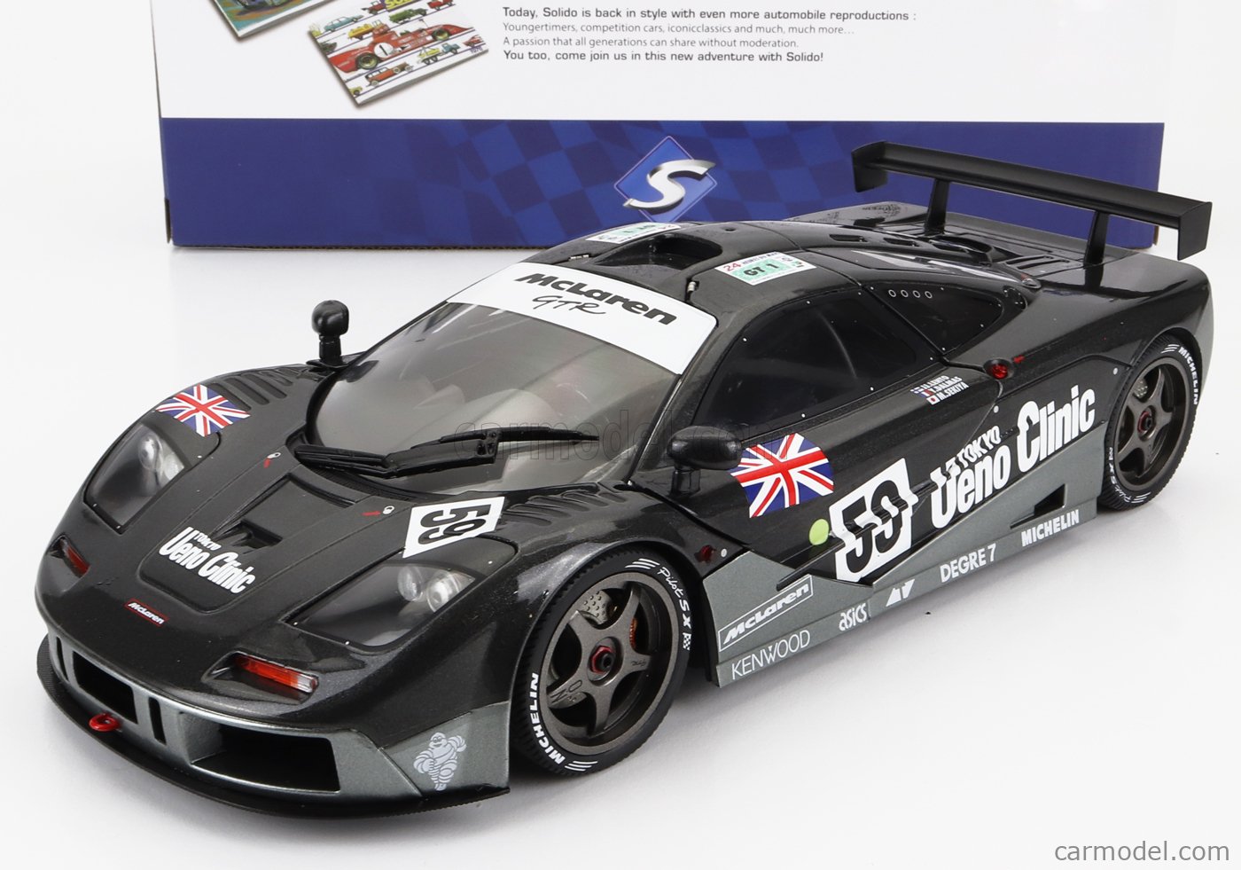 SOLIDO 1804106 Echelle 1/18 | McLAREN F-1 GTR BMW V12 TEAM KOKUSAI KAIHATSU RACING N 59 WINNER ...