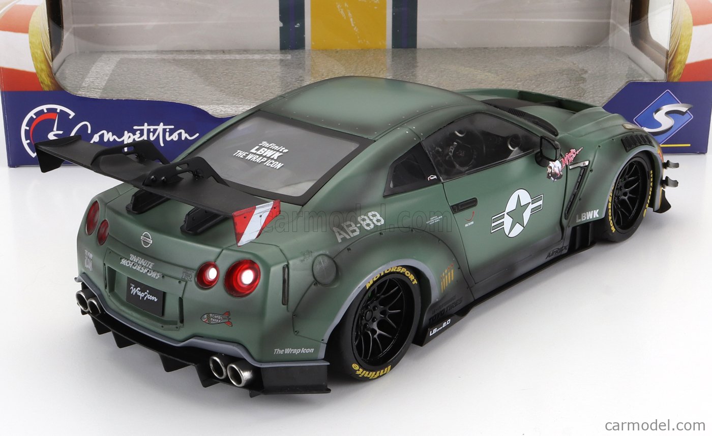 SOLIDO 1805807 Escala 1/18 | NISSAN GT-R (R35) TYPE 2 LIBERTY WALK LB ...