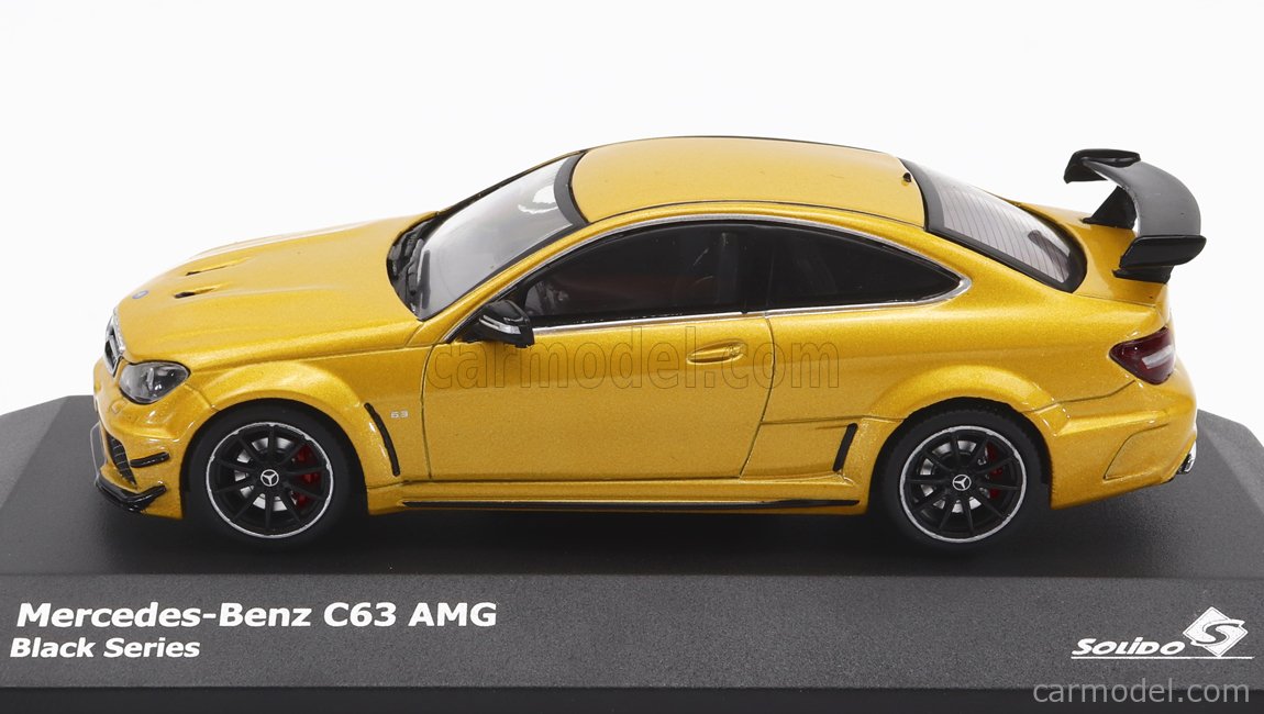 SOLIDO 4311601 Scale 1/43 | MERCEDES BENZ C-CLASS C63 6.3 V8 AMG BLACK ...