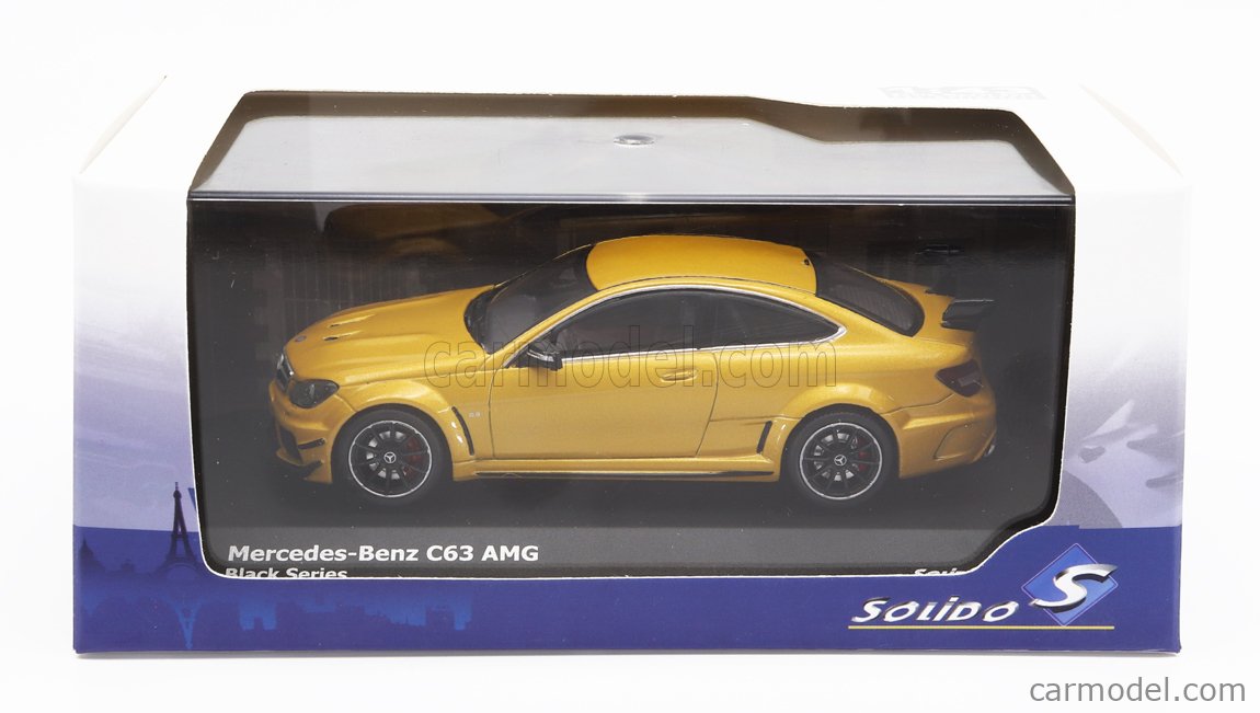 SOLIDO 4311601 Scale 1/43 | MERCEDES BENZ C-CLASS C63 6.3 V8 AMG BLACK ...