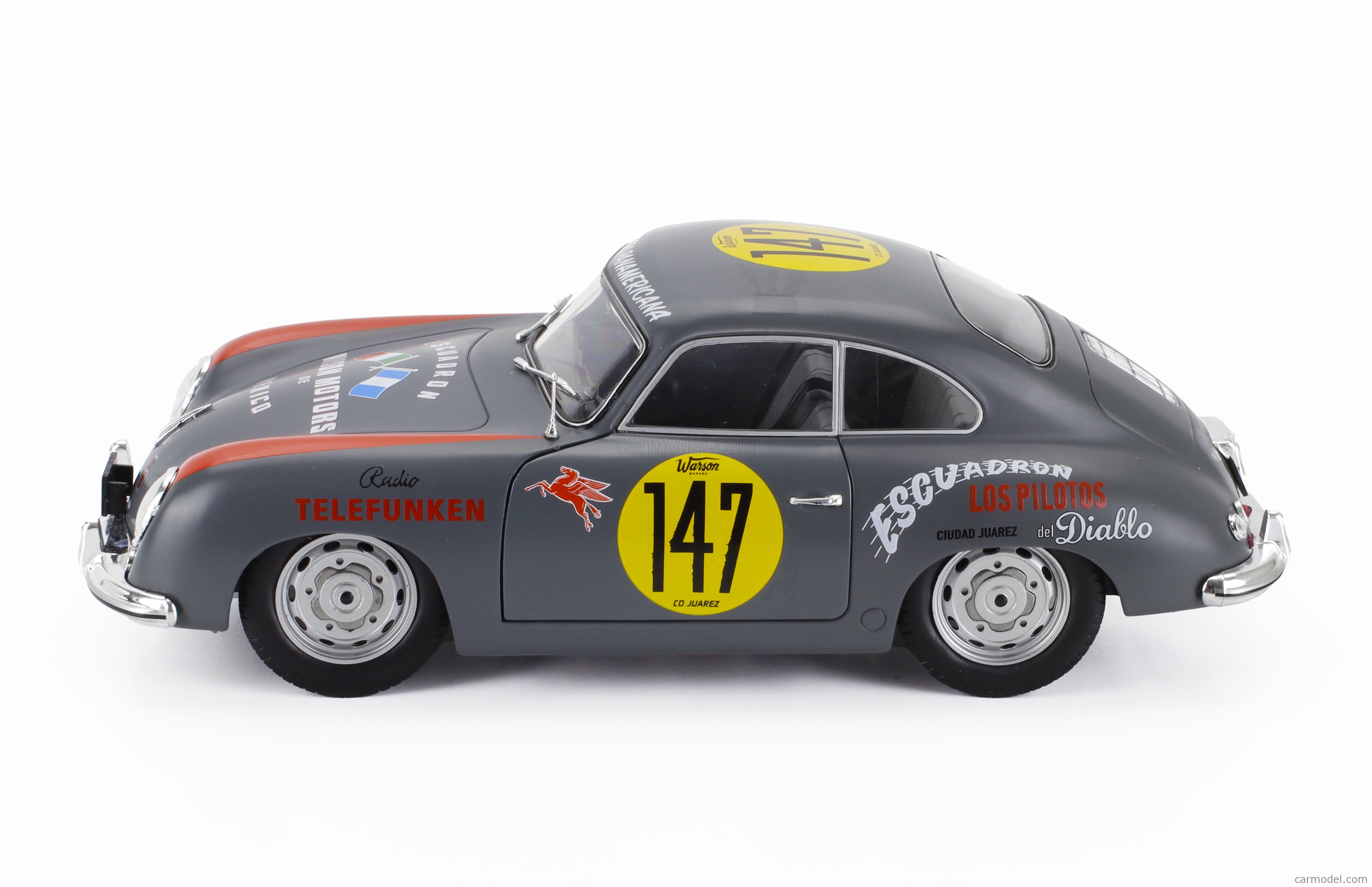 SOLIDO 1802807 Scale 1/18 | PORSCHE 356 PRE-A COUPE N 147 RACING PANAM ...