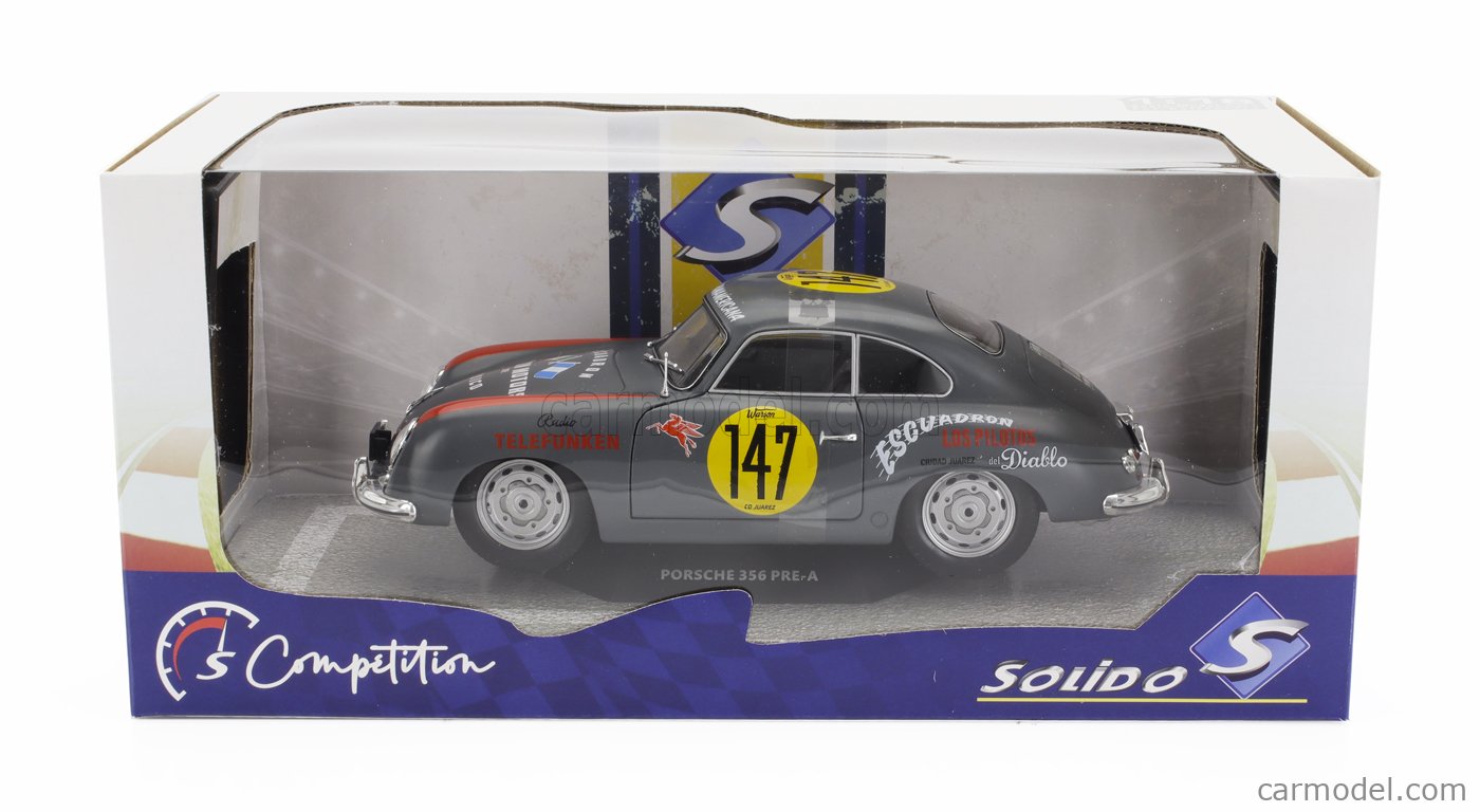SOLIDO 1802807 Scale 1/18 | PORSCHE 356 PRE-A COUPE N 147 RACING PANAM ...