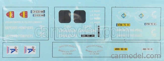 ODEON ODEON101 Scale 1/43 | RENAULT MASTER T30 VAN VTU VILLIERS SAPEURS ...