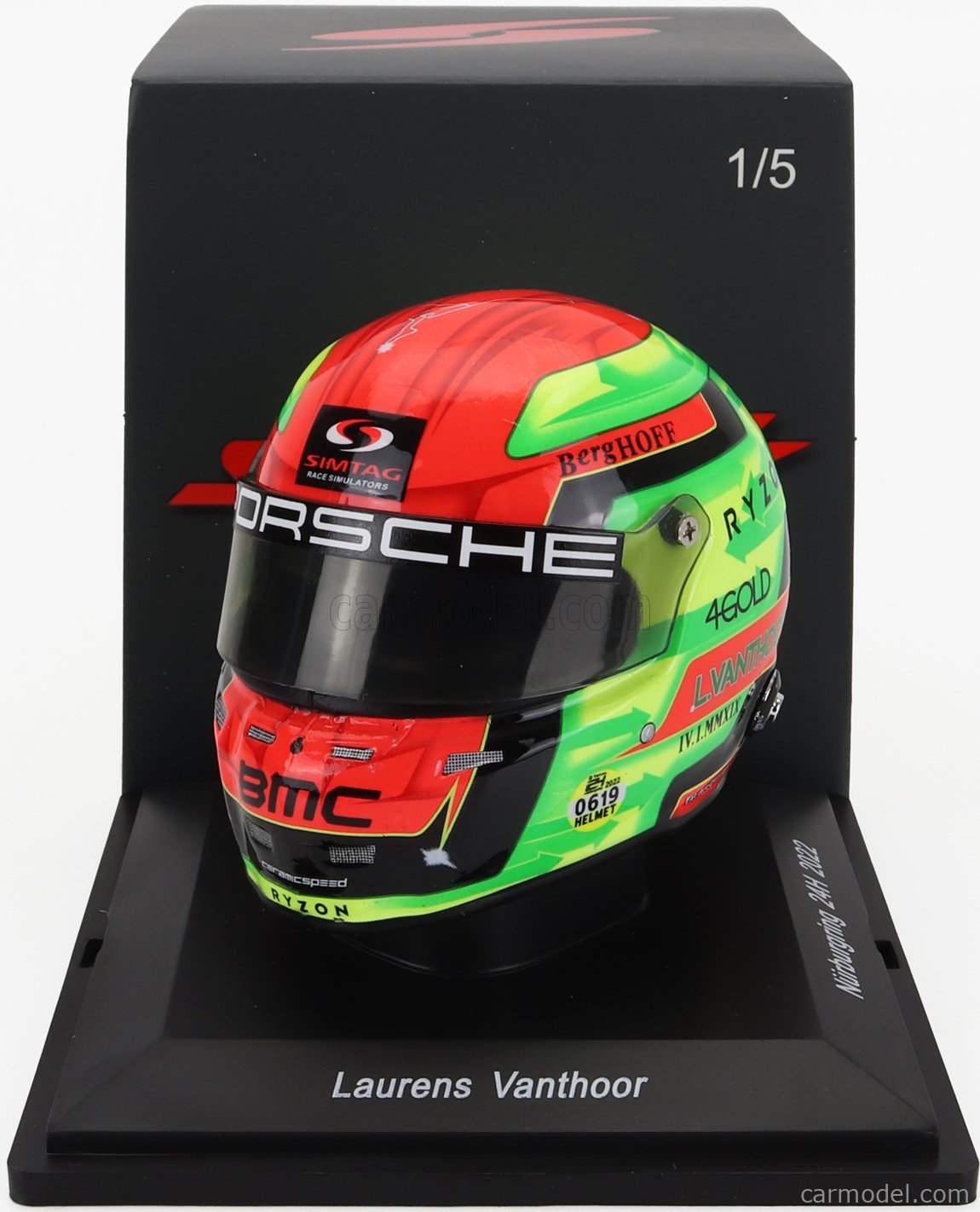 SPARK-MODEL 5HSP086 Echelle 1/5 | BELL HELMET CASCO HELMET PORSCHE 911 ...