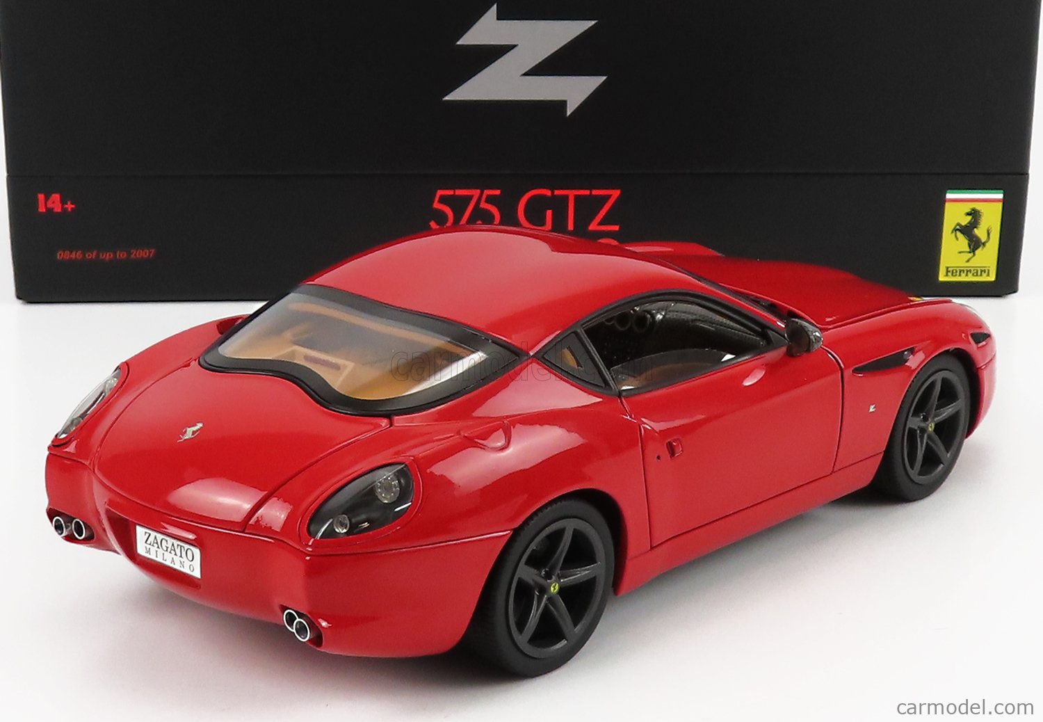 MATTEL HOT WHEELS L7122 Scale 1/18 | FERRARI 575 GTZ ZAGATO 2006 RED