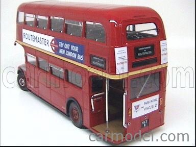 SUN-STAR 02901 Scale 1/24 | ROUTEMASTER LONDON TRANSPORT BUS 1956 RED