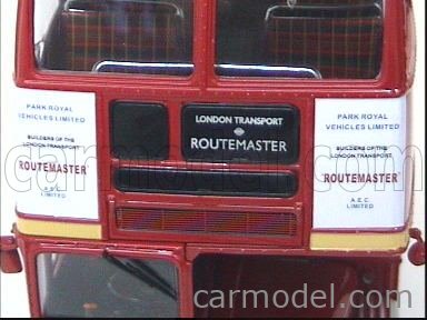 SUN-STAR 02901 Scale 1/24 | ROUTEMASTER LONDON TRANSPORT BUS 1956 RED