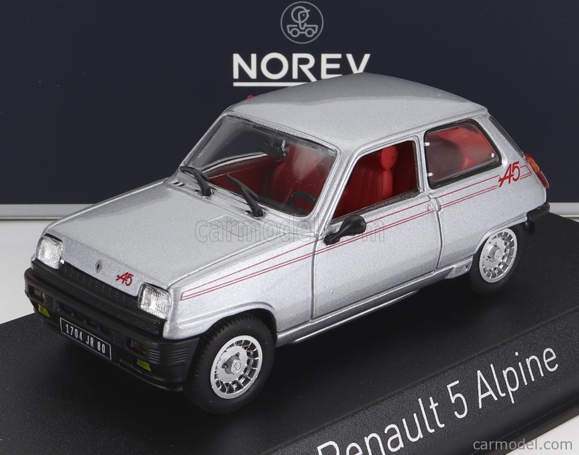NOREV 510533 Scale 1/43 | RENAULT R5 ALPINE 1980 SILVER