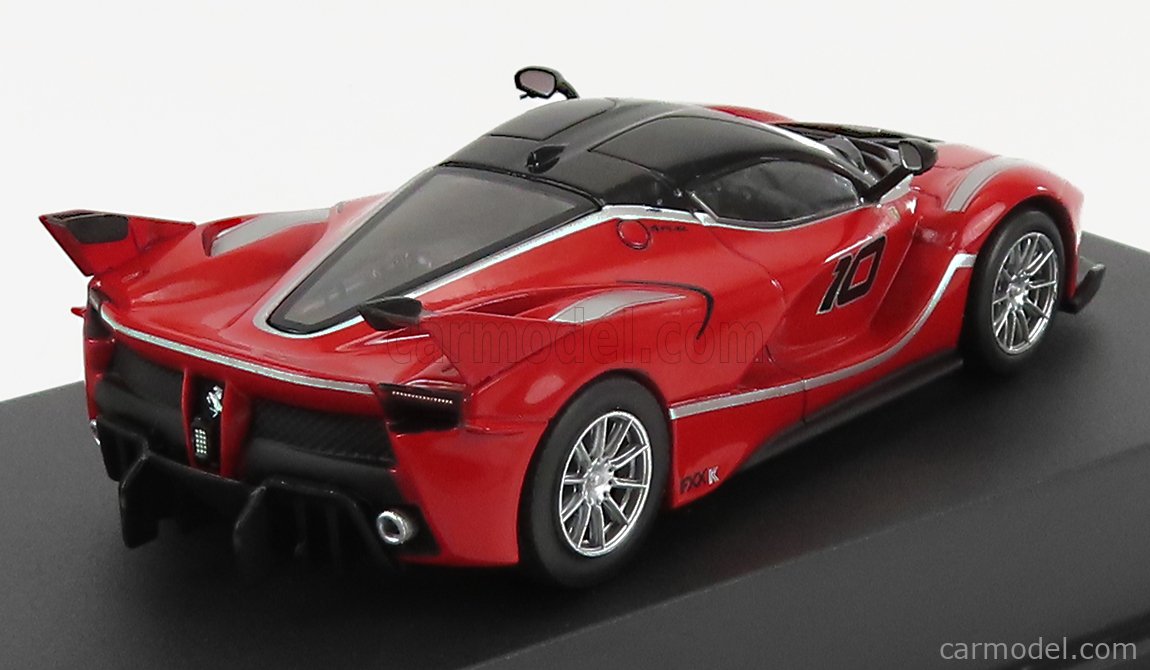 EDICOLA FERGTCOLL003 Scale 1/43 | FERRARI FXX-K N 10 2015 - CON VETRINA - WITH SHOWCASE RED BLACK