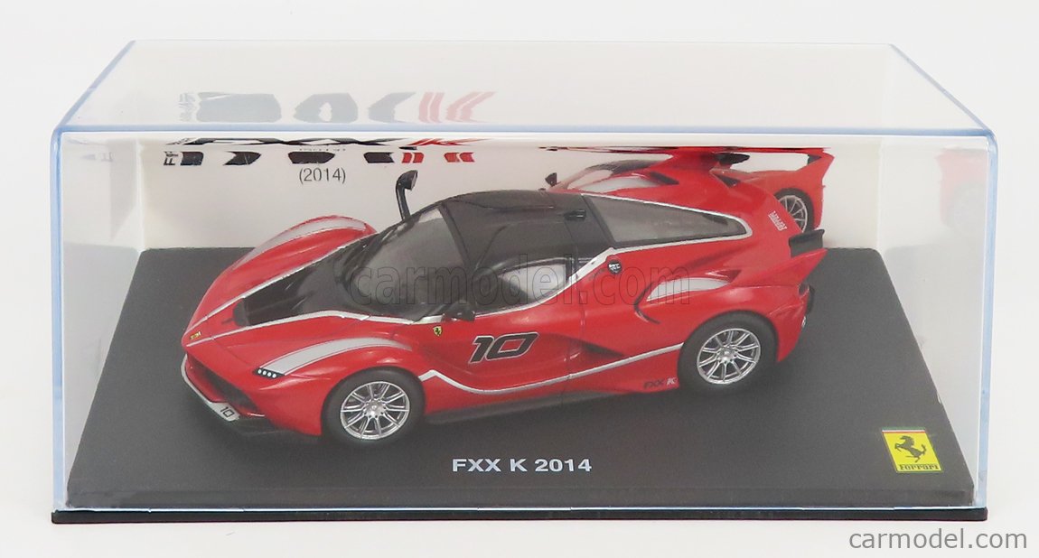 EDICOLA FERGTCOLL003 Scale 1/43 | FERRARI FXX-K N 10 2015 - CON VETRINA - WITH SHOWCASE RED BLACK