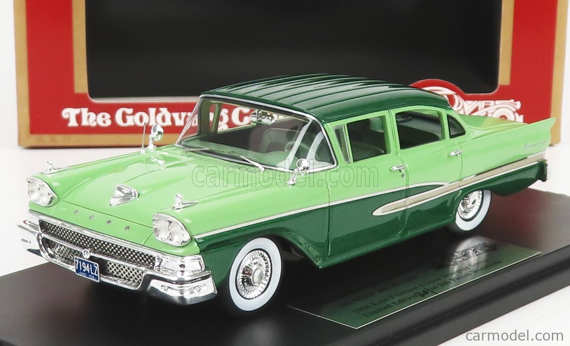 GOLDVARG GC026B Scale 1/43 | FORD USA 300 CUSTOM 1958 GREEN BLACK