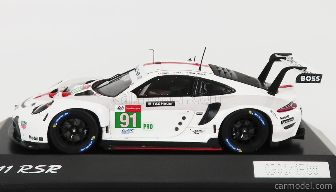 SPARK-MODEL WAP0209010PLEM Scale 1/43 | PORSCHE 911 991-2 RSR-19 4.2L TEAM PORSCHE GT N 91 24h ...