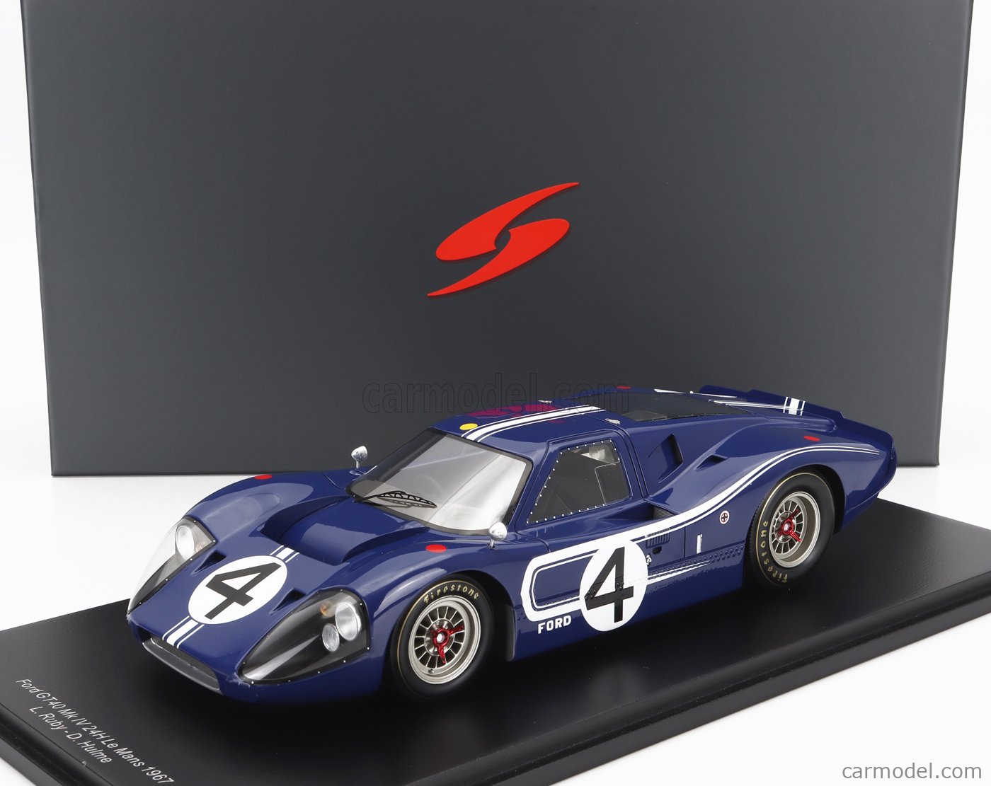 SPARK-MODEL 18S683 Scale 1/18 | FORD USA GT40 MKIV 7.0L V8 TEAM FORD ...