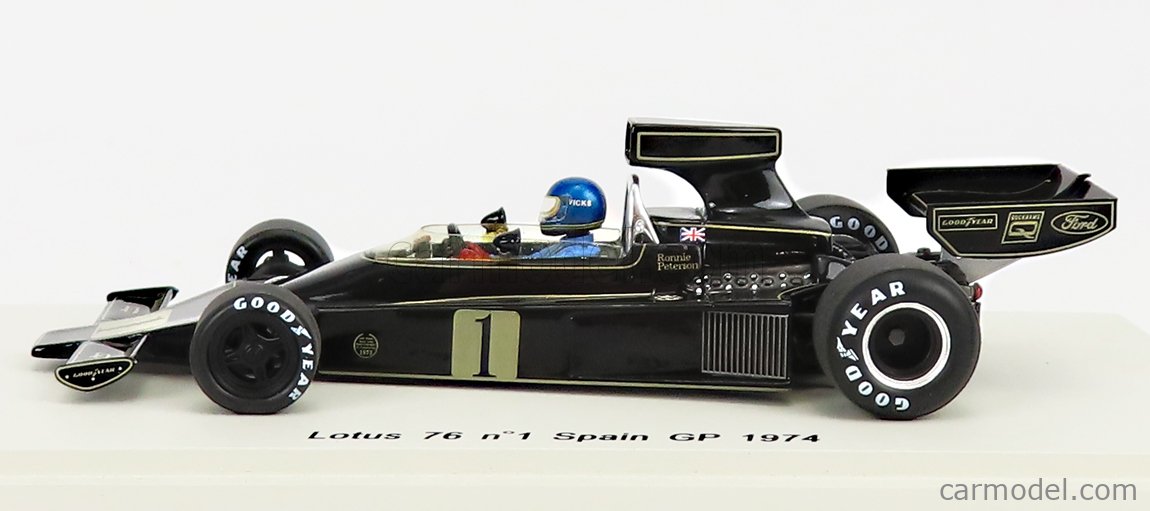SPARK-MODEL S1769 Echelle 1/43 | LOTUS F1 76 N 1 SPANISH GP 1974 R ... SPARK-MODEL S1769 Echelle 1/43 | LOTUS F1 76 N 1 SPANISH GP 1974 R ...