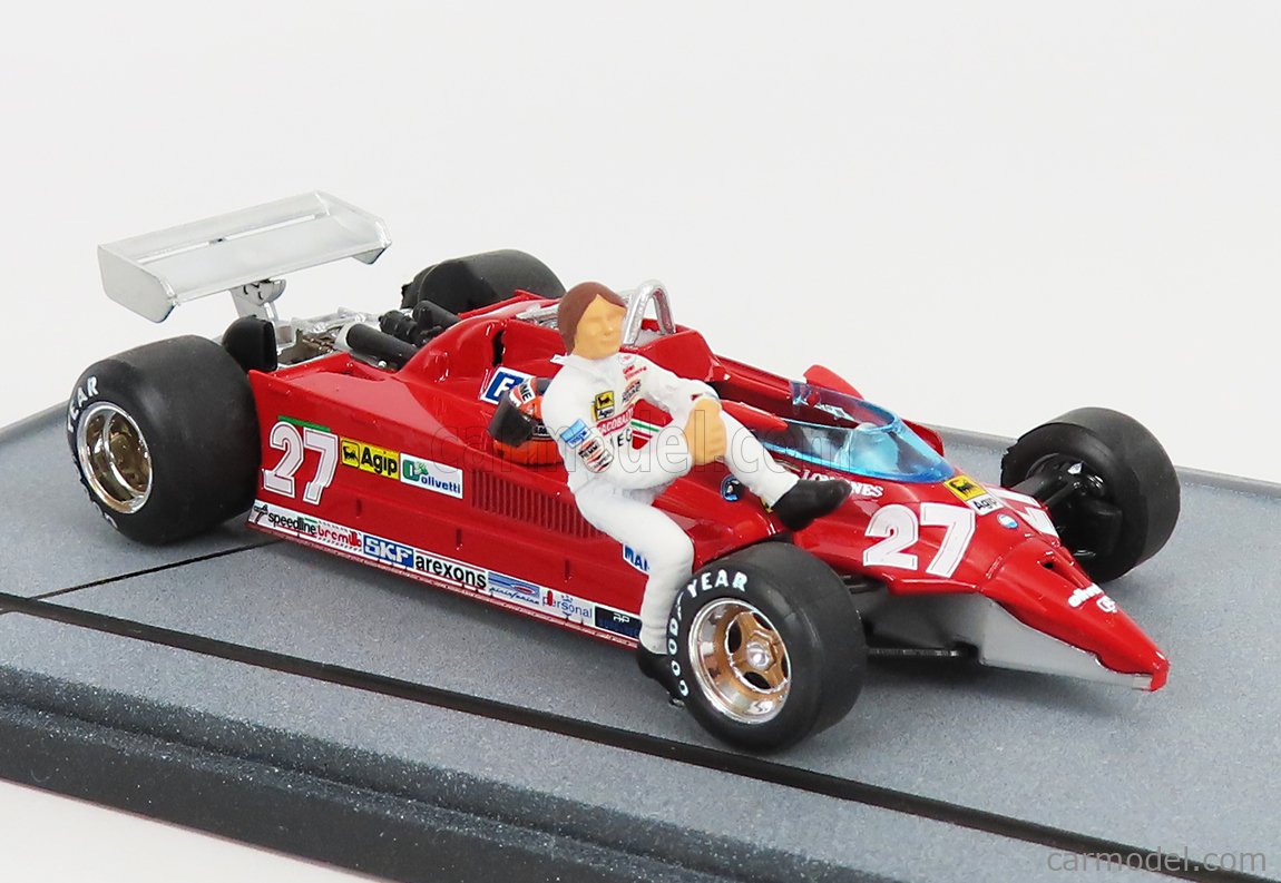 BRUMM AS38 Escala 1/43 | FERRARI F1 126CK TURBO WITH GILLES VILLENEUVE ...