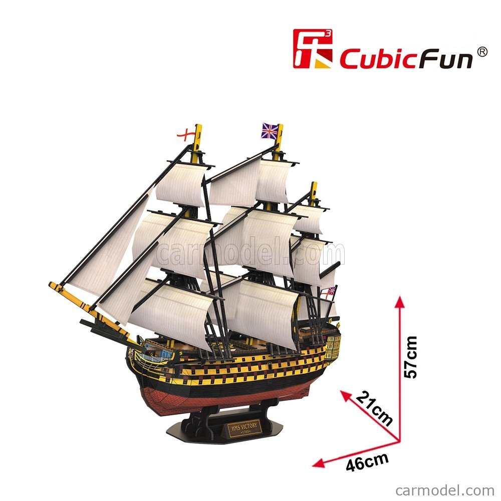 CUBICFUN CF T4019H Echelle / | PUZZLE KIT 3D IN FOAM BOAT VICTORY ...