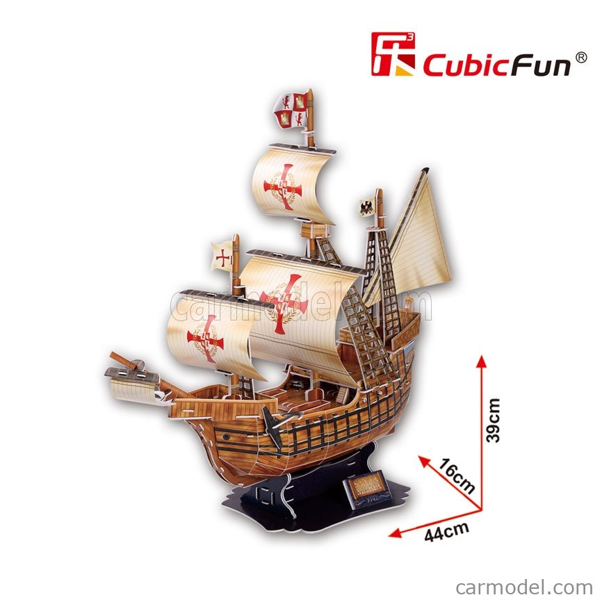 CUBICFUN CF T4008H Scale / | PUZZLE KIT 3D IN FOAM BOAT SANTA MARIA ...