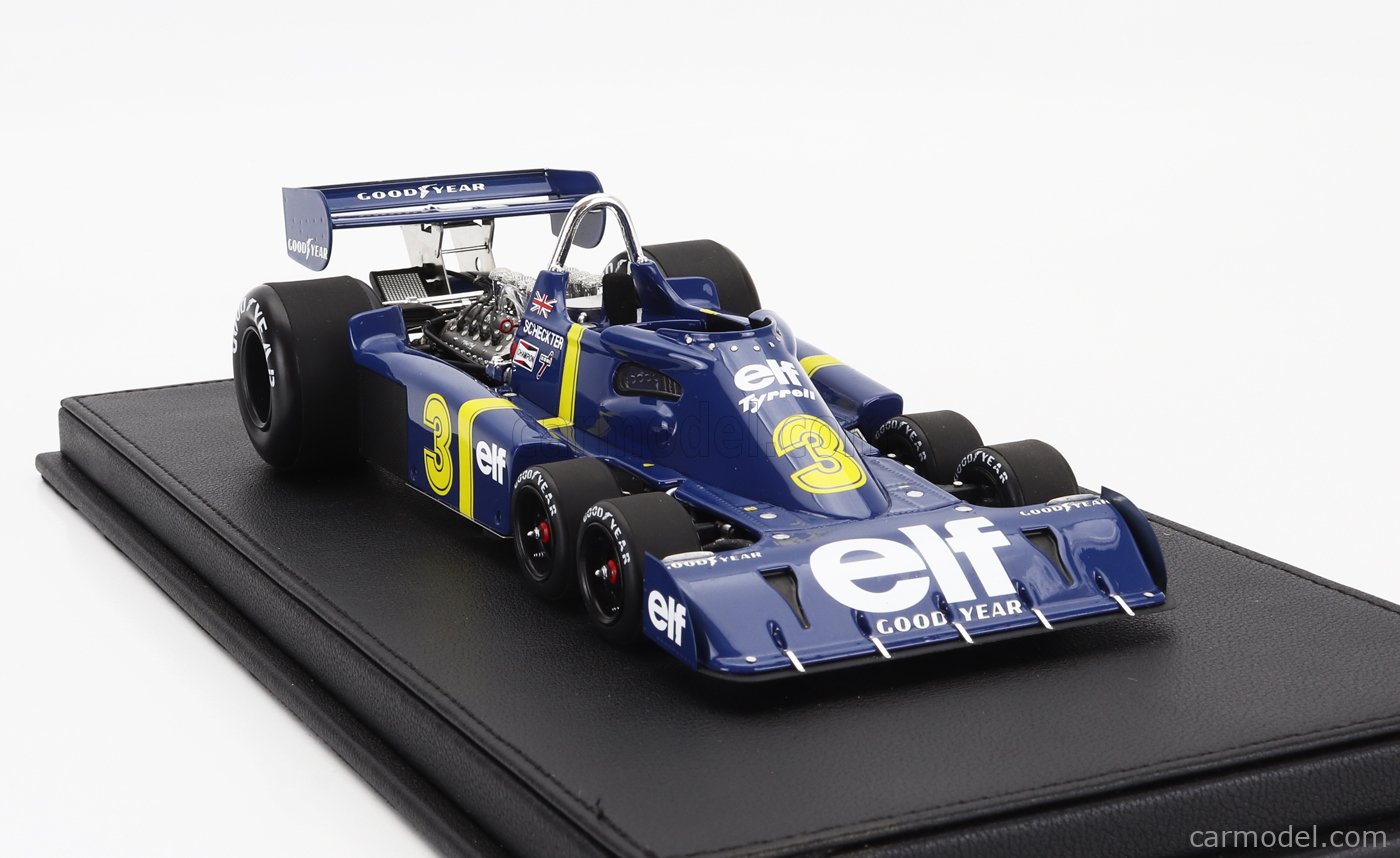 GP-REPLICAS GP089A Scale 1/18 | TYRRELL F1 P34 ELF 6 WHEELS N 3 POLE POSITION AND WINNER SWEDEN ...