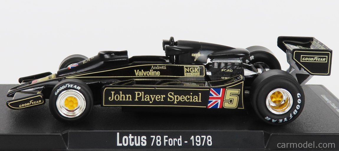 EDICOLA F1COL014 Echelle 1/43 | LOTUS F1 78 FORD JPS N 5 WORLD CHAMPION SEASON 1978 M.ANDRETTI BLACK