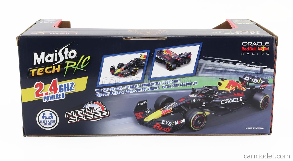 MAISTO 82356V-RC Scale 1/24 | RED BULL F1 RB18 TEAM ORACLE RED BULL RACING N 1 WORLD CHAMPION ...