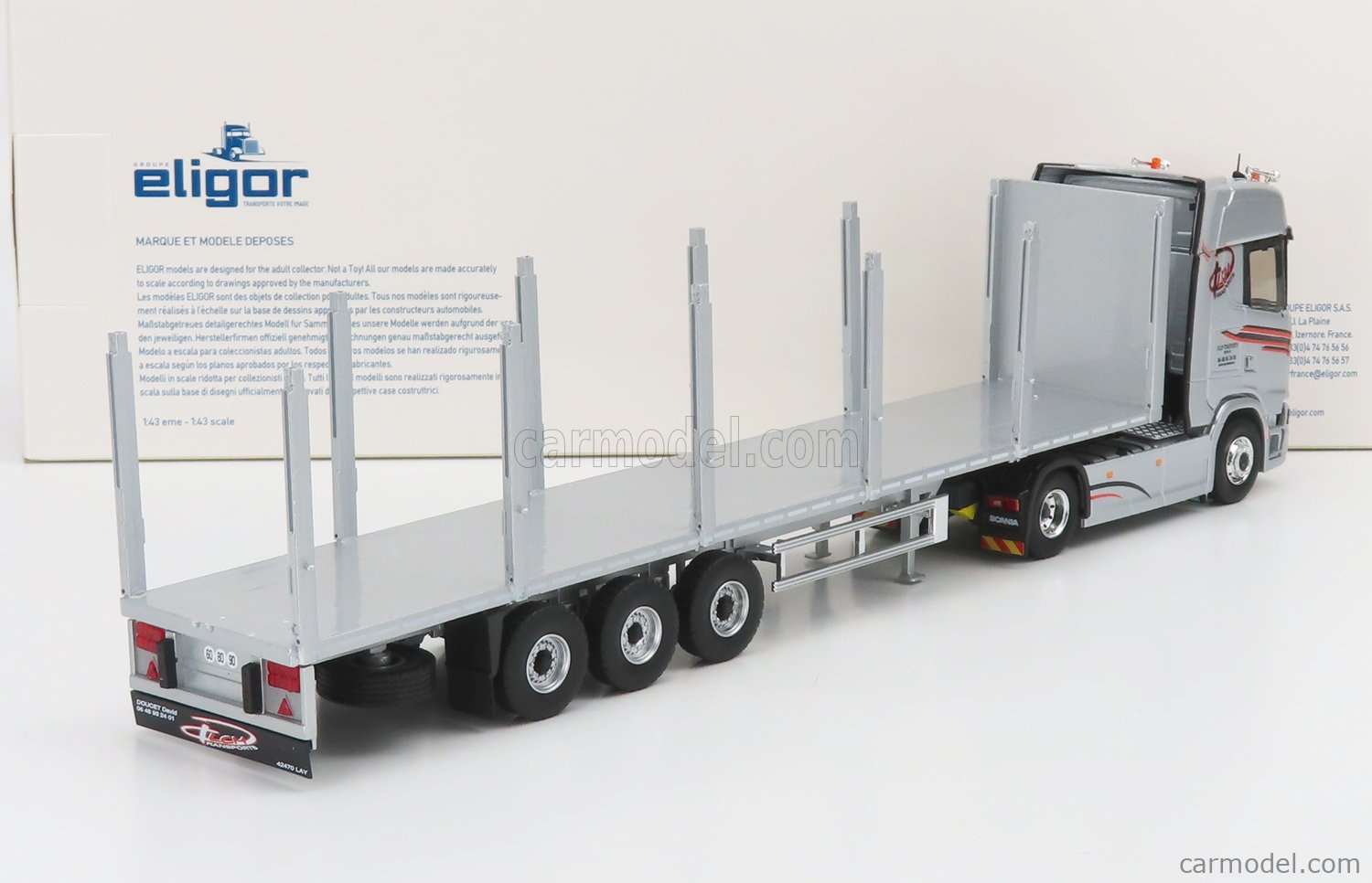 ELIGOR 117559 Scale 1/43 | SCANIA S500 TRUCK PIANALE DLCM TRANSPORTS ...