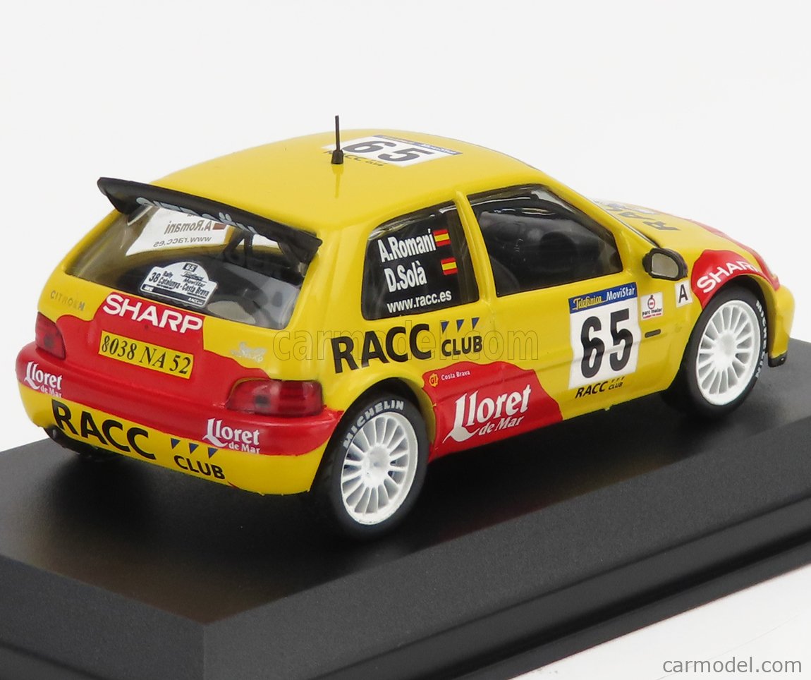 EDICOLA RCOL021 Scale 1/43 | CITROEN SAXO S1600 N 65 RALLY CATALUNYA ...