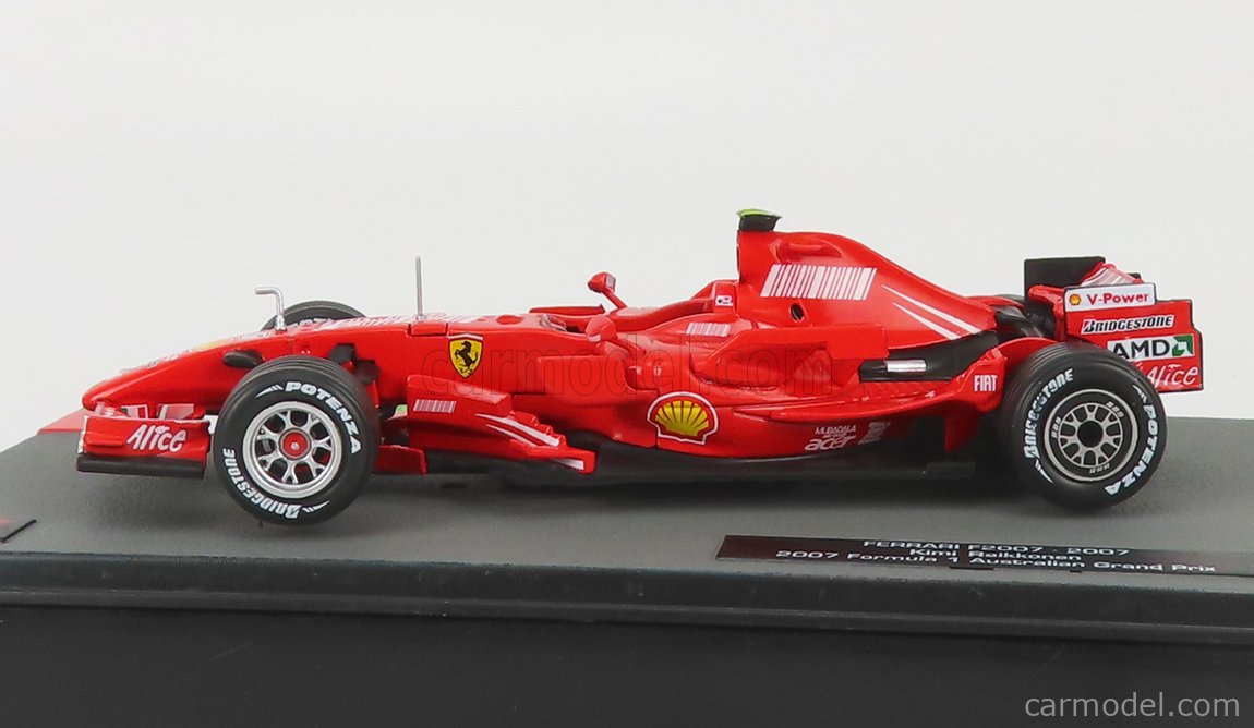 EDICOLA FORMULA1AUTOCOL023 Escala 1/43 | FERRARI F1 F2007 N 6 WORLD CHAMPION AUSTRALIAN GP 2007 ...