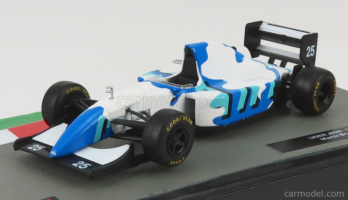 EDICOLA F1THECARCOLL047 Scale 1/43 | LIGIER F1 JS39 N 25 SEASON 1993 MARTIN BRUNDLE WHITE BLUE