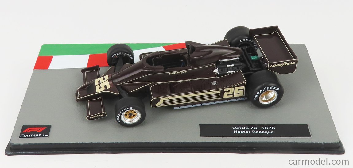 EDICOLA F1THECARCOLL074 Scala 1/43 | LOTUS F1 78 N 25 SEASON 1978 HECTOR REBAQUE BROWN